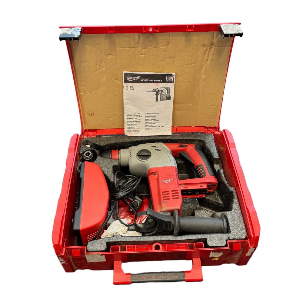 Boxed: Milwaukee Heavy Duty Hammer Drill (18V, 2x Batteries) - Own4Less